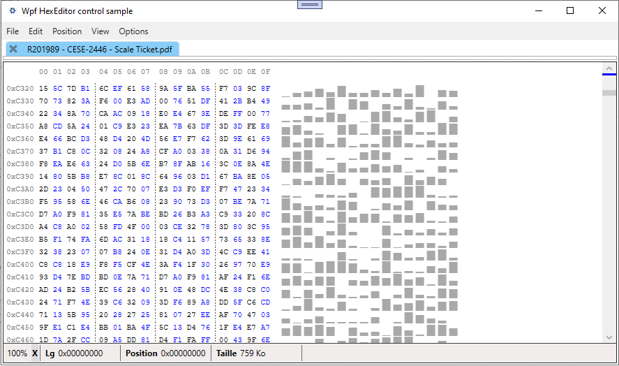 Wpfhexeditorcontrol Wpf Hexeditor Is A Powerful And Fully Customisable User Control For